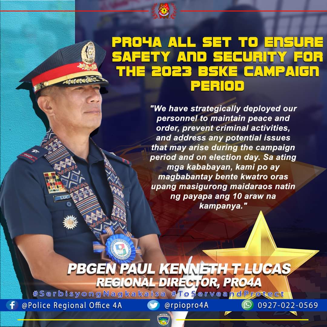 PRO4A all set to ensure safety and security for the 2023 BSKE Campaign ...