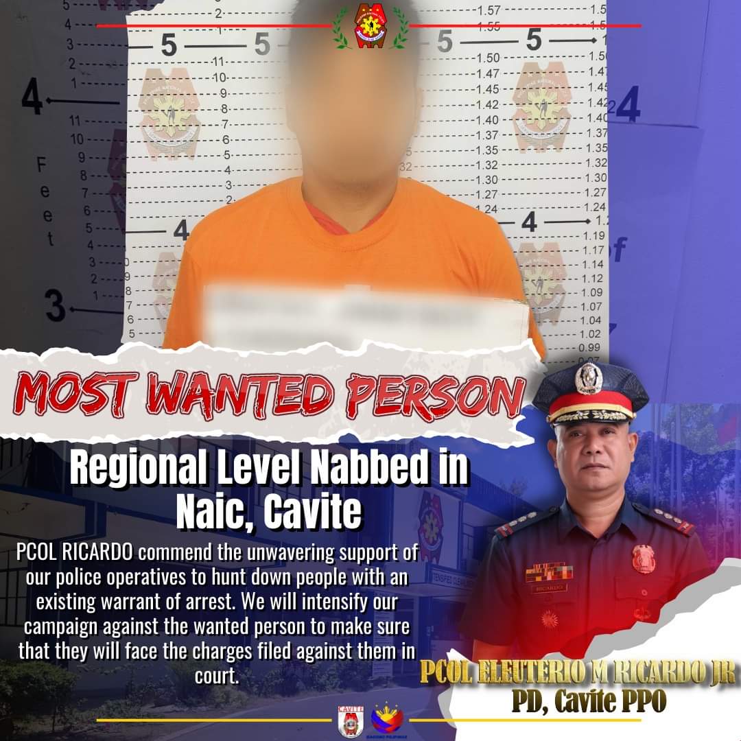 Most Wanted Person Regional Level Nabbed in Cavite – News Stringer TV