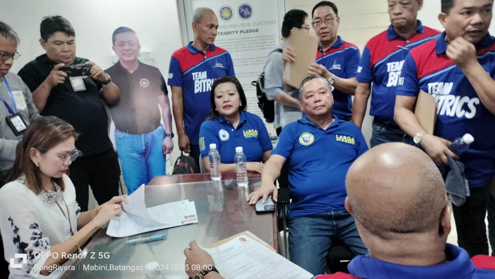 Former Mayor Noel “Bitrics” Luistro at Batangas 2nd District ...