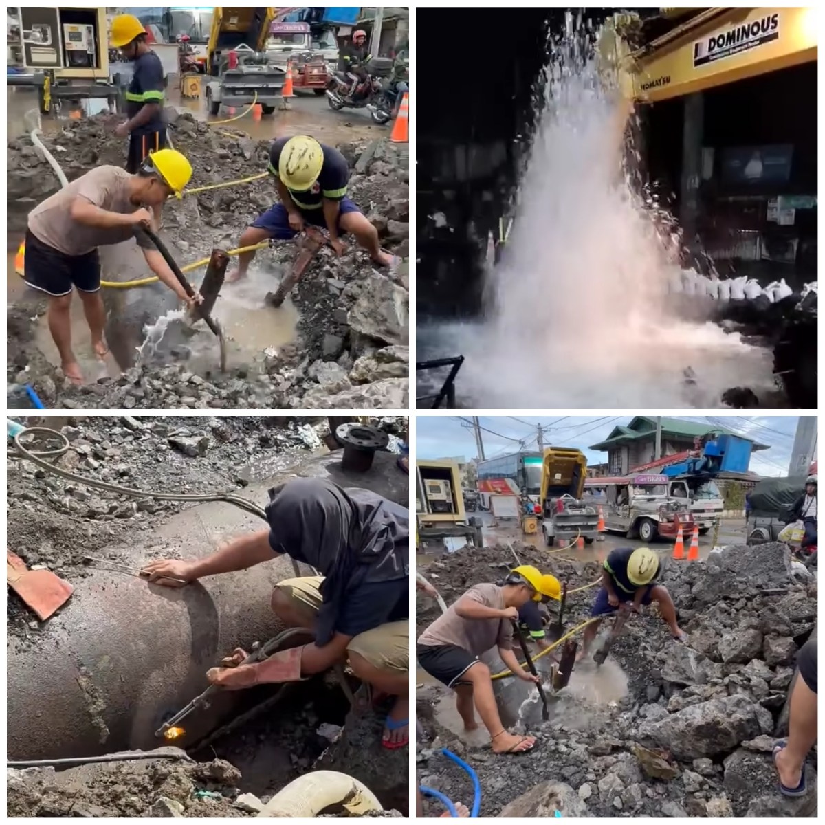 Massive Water Service Interruption in Calamba Due to Damaged Main Water ...