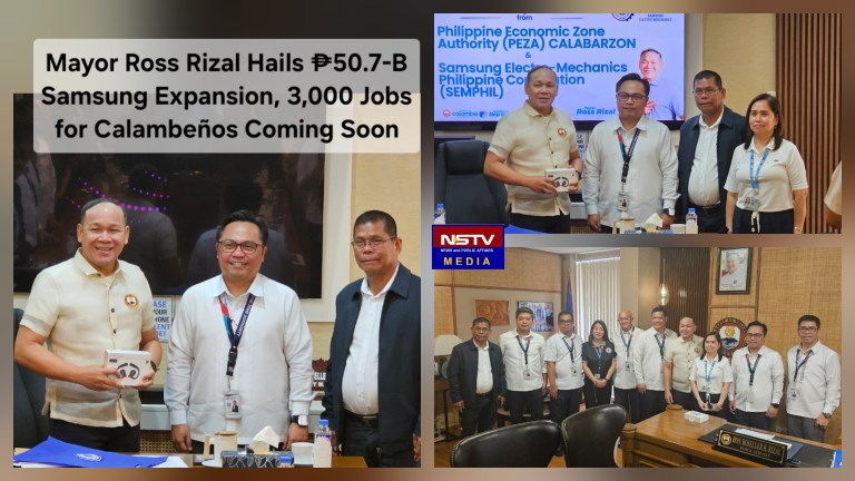 Mayor Ross Rizal Hails ₱50.7-B Samsung Expansion, 3,000 Jobs for ...